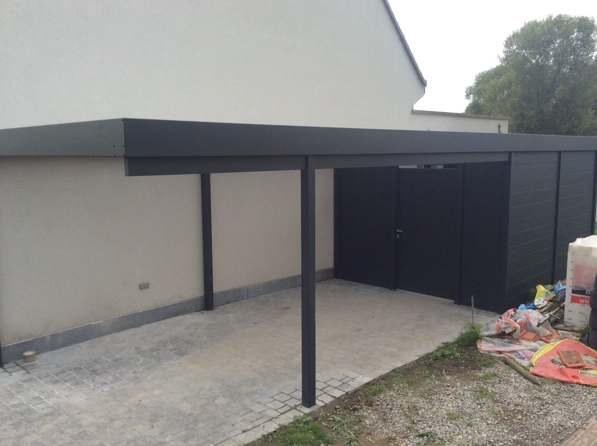 Carport met berging - Poortservice